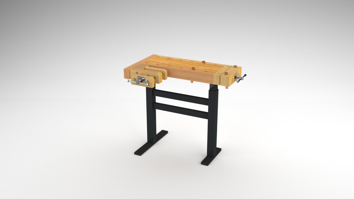 Technology bench 80 - height adjustable - Single technology bench ...