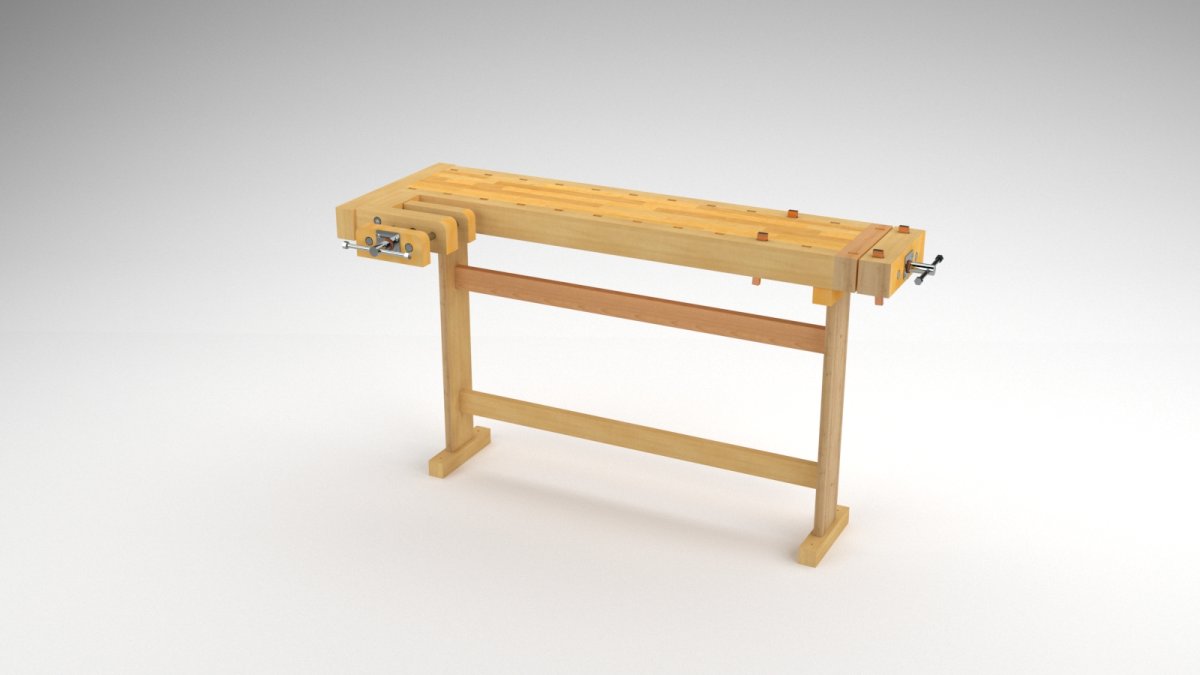 Technology bench 132 cm - open frame - Group technology bench - Lervad ...